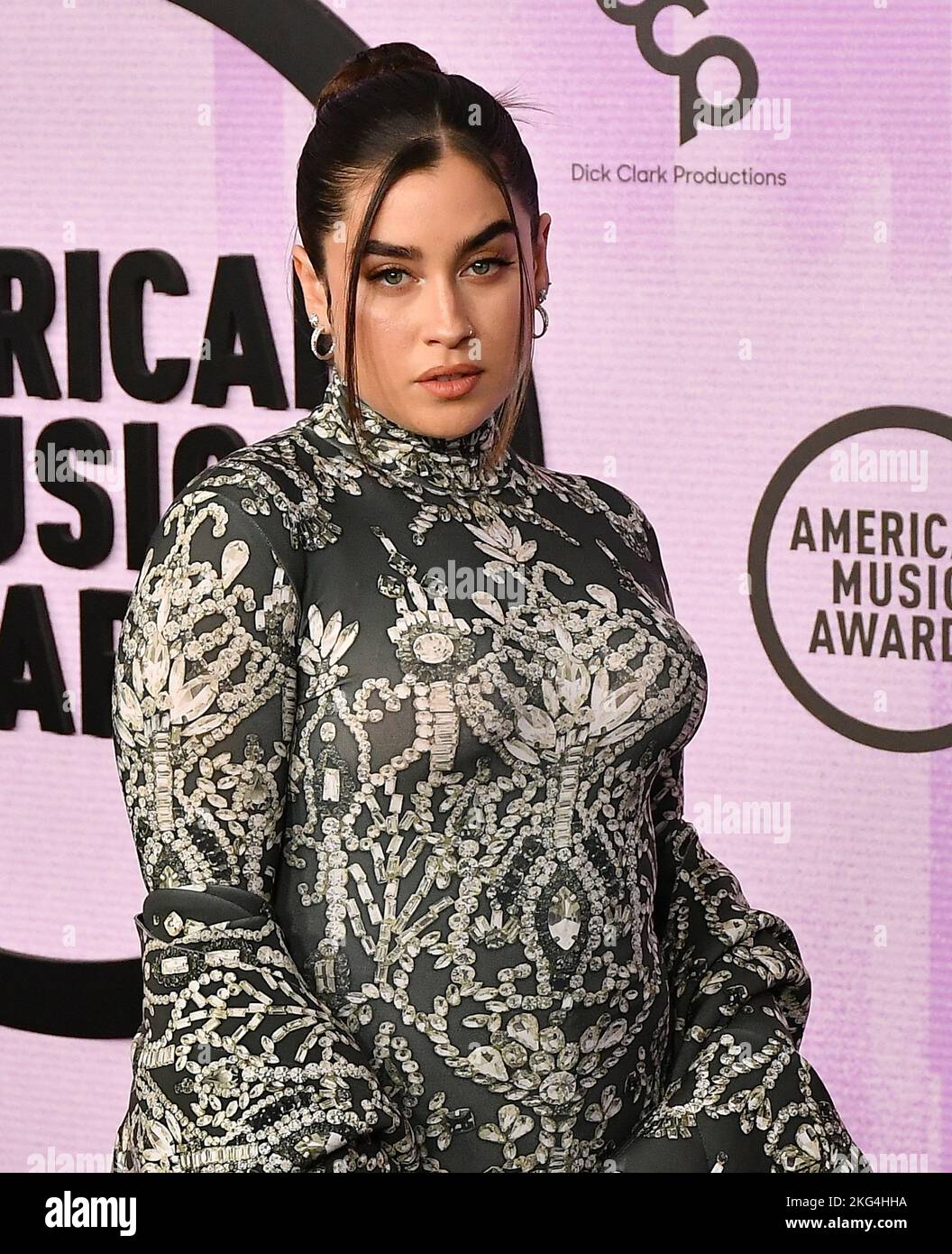 Lauren Jauregui attends the 2022 American Music Awards at Microsoft ...