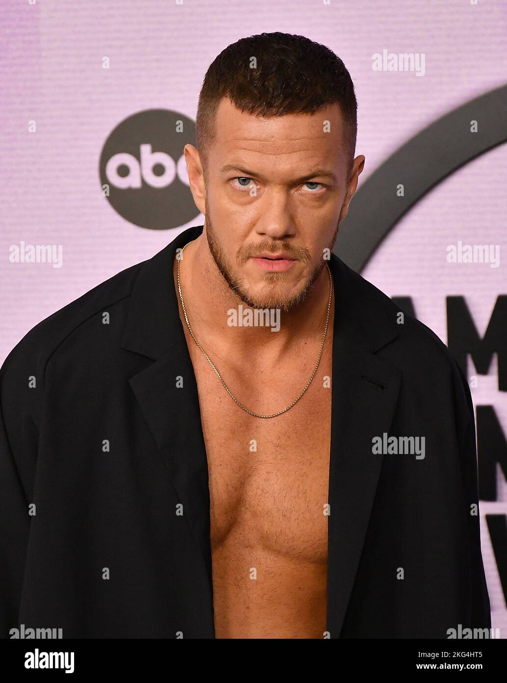 Dan Reynolds of Imagine Dragons attend the 2022 American Music Awards ...