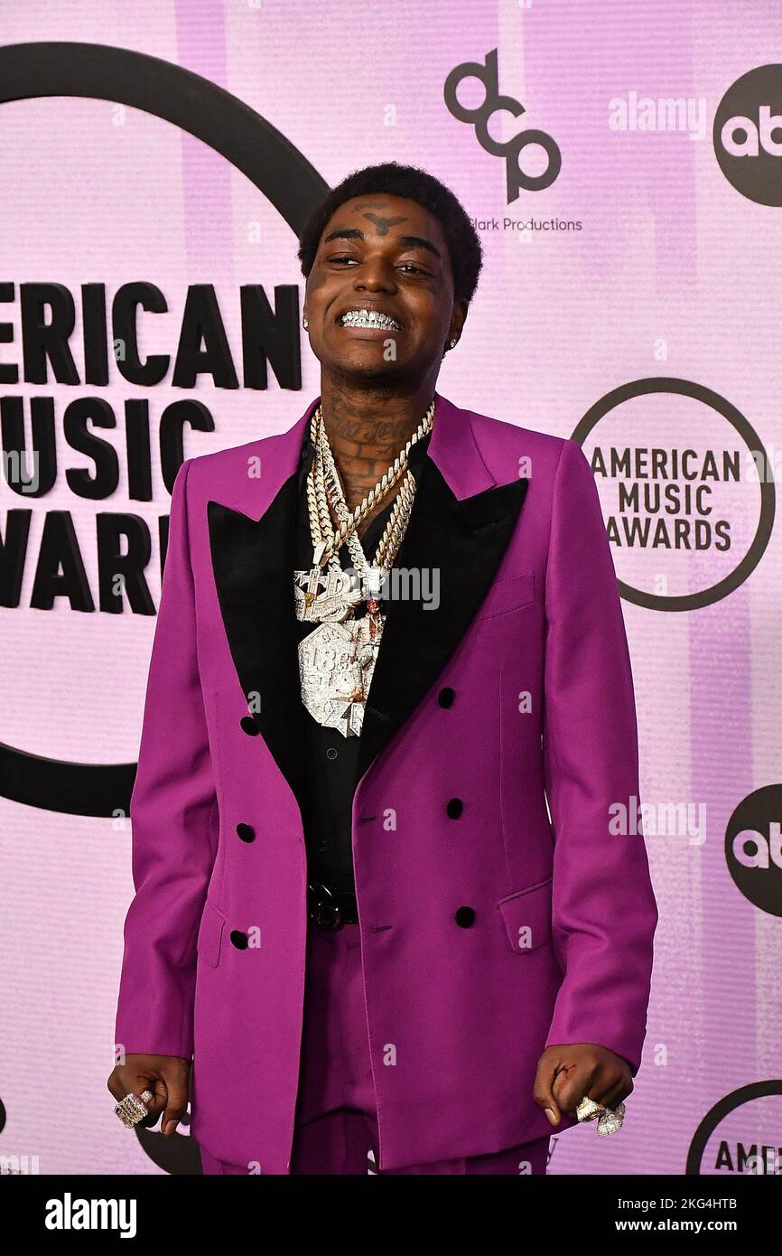 Kodak Black attends the 2022 American Music Awards at Microsoft Theater ...