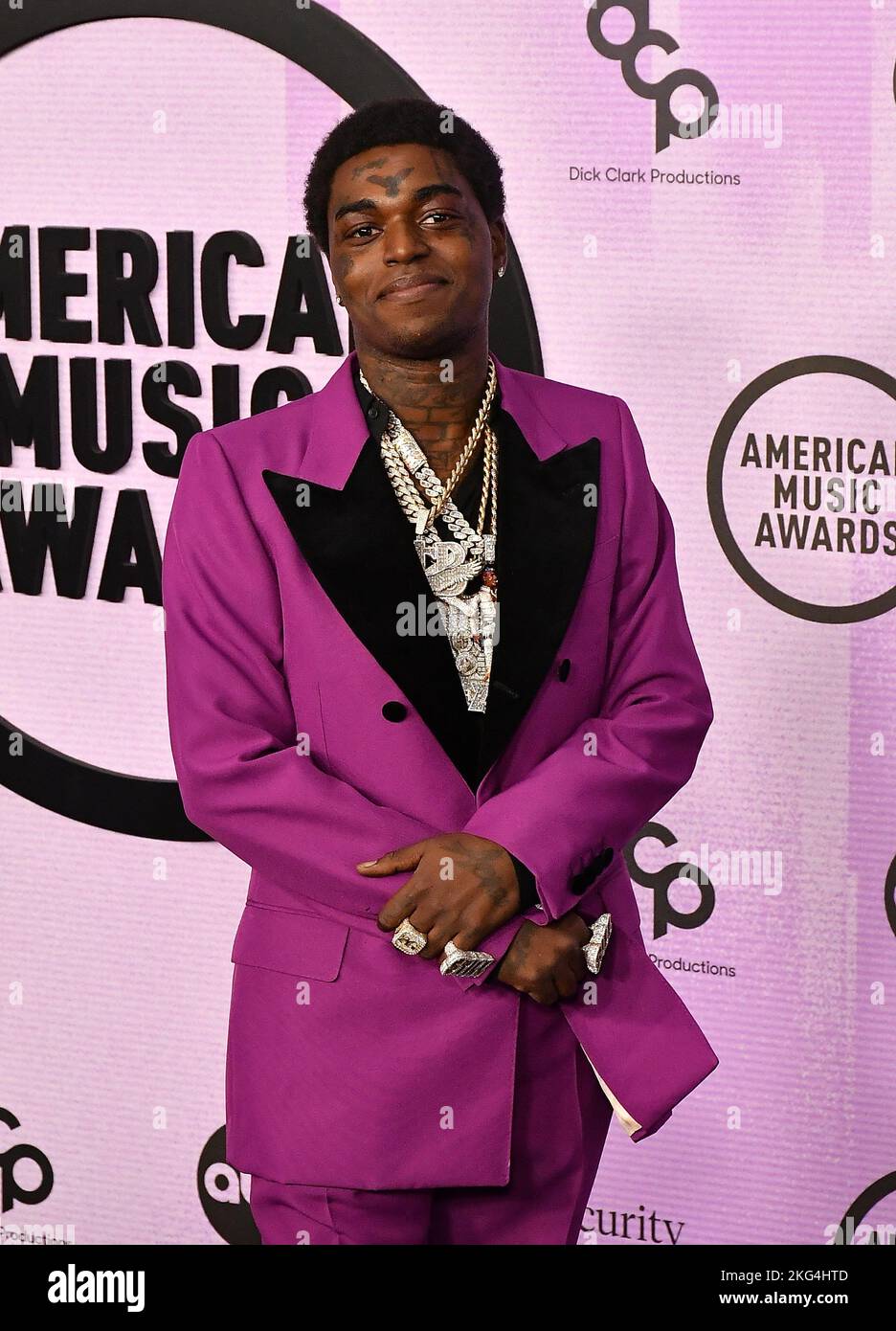 Kodak Black attends the 2022 American Music Awards at Microsoft Theater ...
