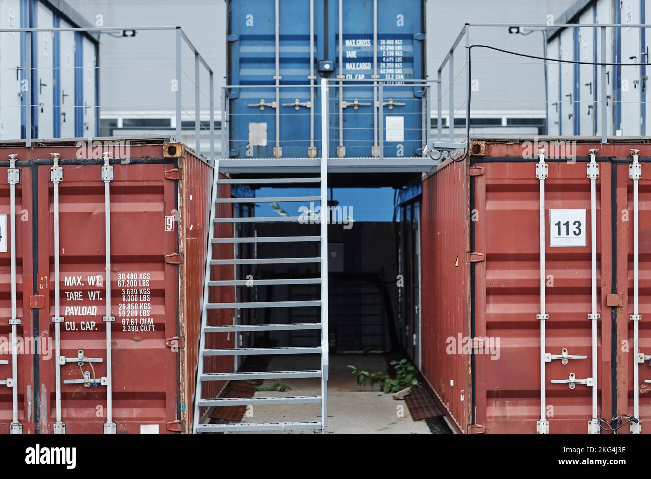 Container dock background hi-res stock photography and images - Alamy