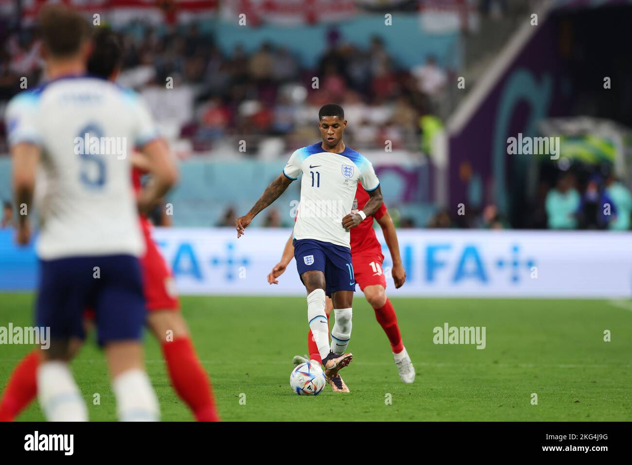 Al Rayyan, Qatar. 21st Nov, 2022. Marcus Rashford (ENG) Football/Soccer ...