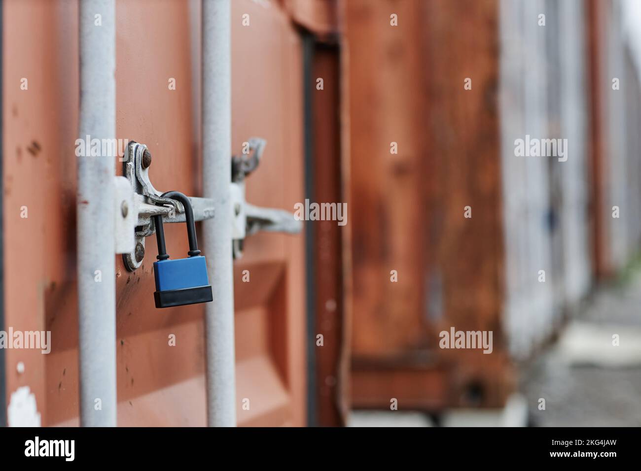 Container door lock handle hi-res stock photography and images - Alamy