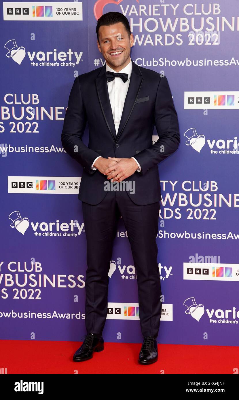 Mark Wright arrives at the Variety Club Showbusiness Awards at the ...