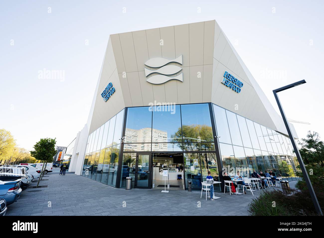 Lviv, Ukraine - October 09, 2022: Egersund Seafood supermarket Norway ...