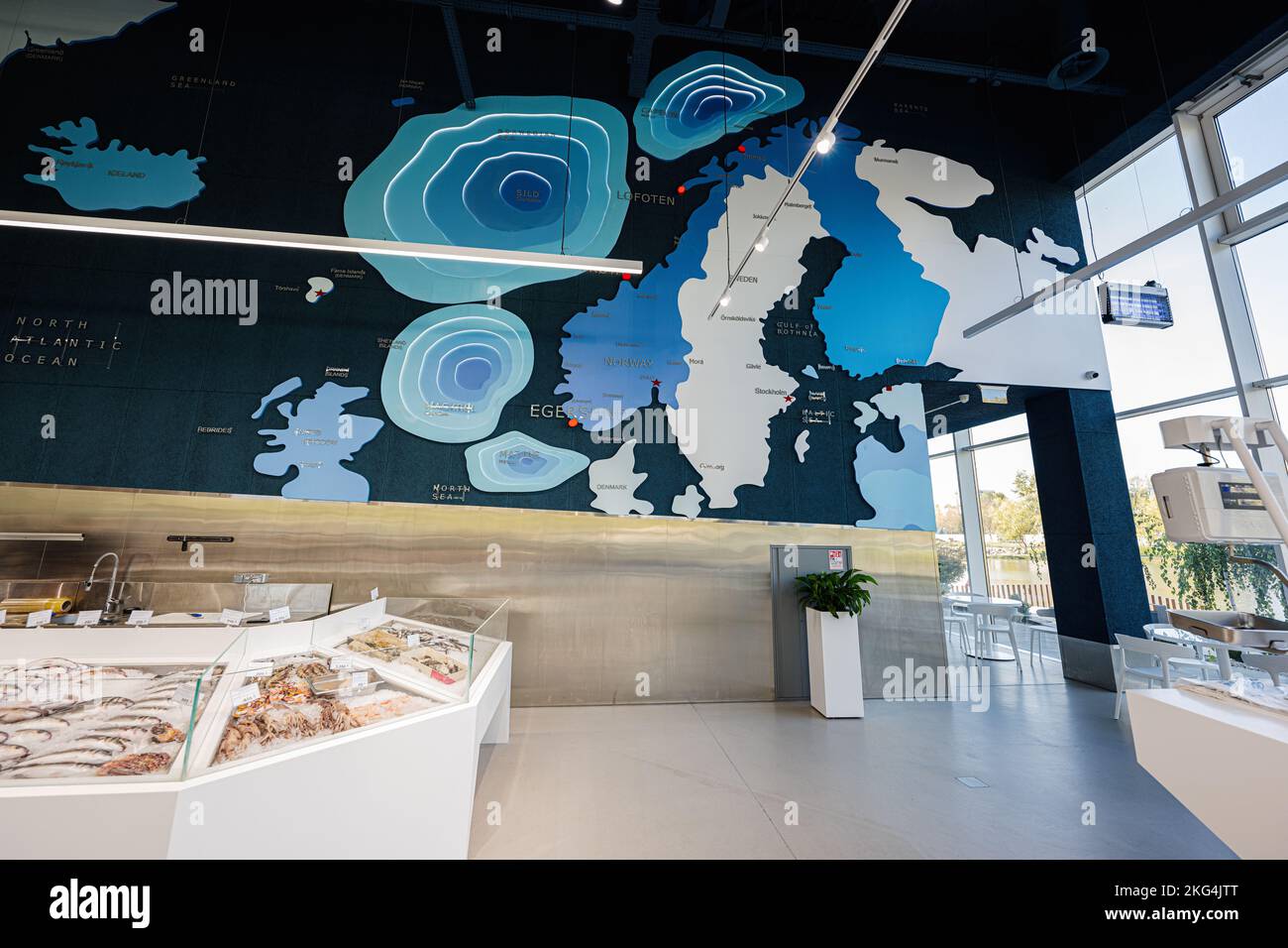 Lviv, Ukraine - October 09, 2022: Egersund Seafood supermarket Norway ...
