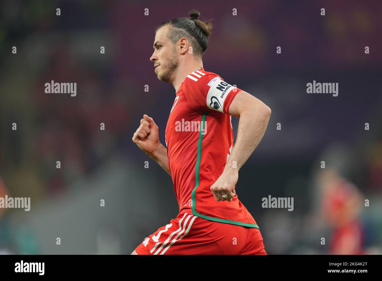 Doha, Qatar. 21st Nov, 2022. Gareth Bale of Wales during the, Qatar ...