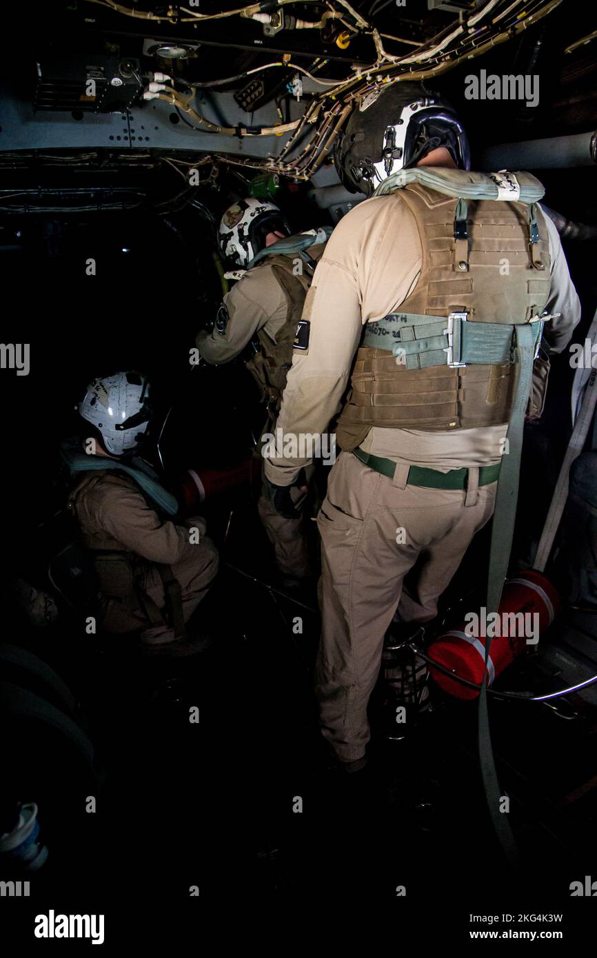U.S. Marine Corps MV-22B Osprey aircraft crew assigned to Marine ...
