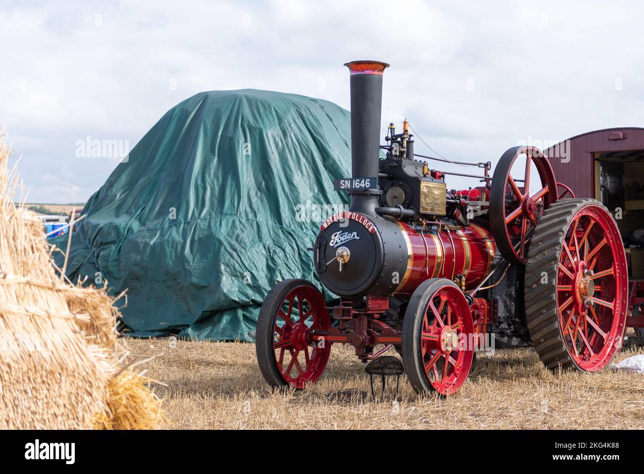 Tarrant Hinton.Dorset.United Kingdom.August 25th 2022.A 1912 Foden ...