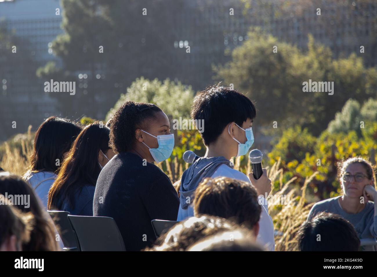 Man speak school assembly hi-res stock photography and images - Alamy