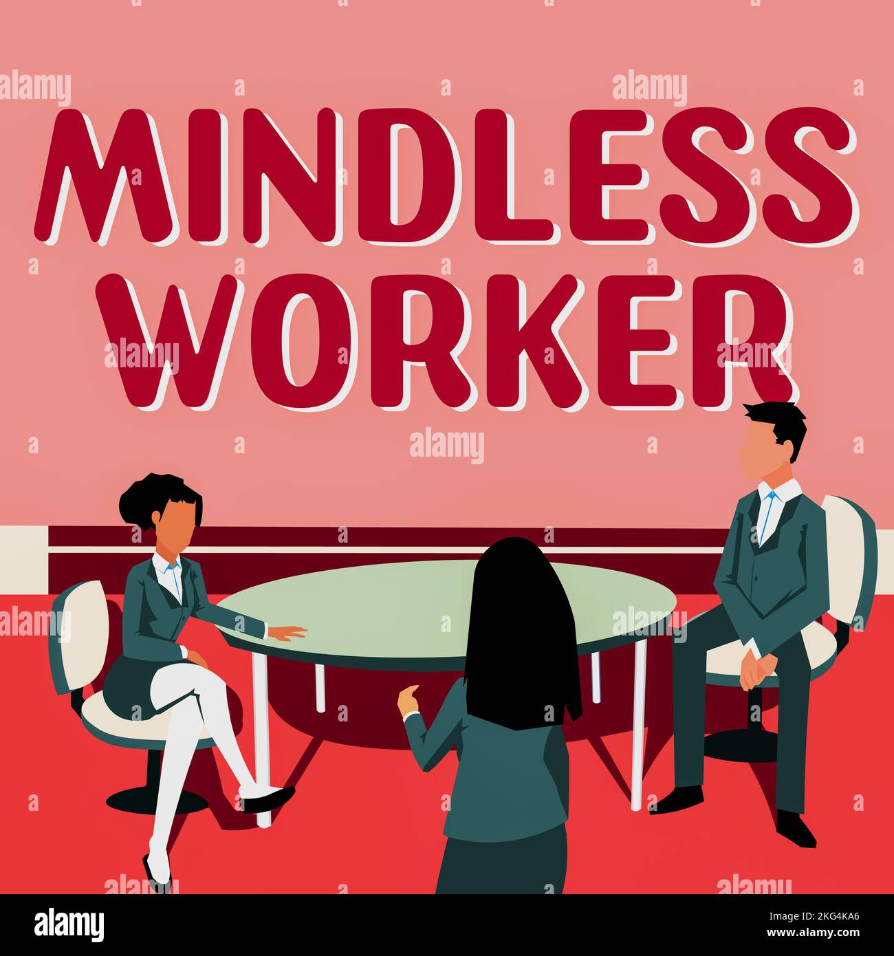 Writing displaying text Mindless Worker. Internet Concept Having no ...