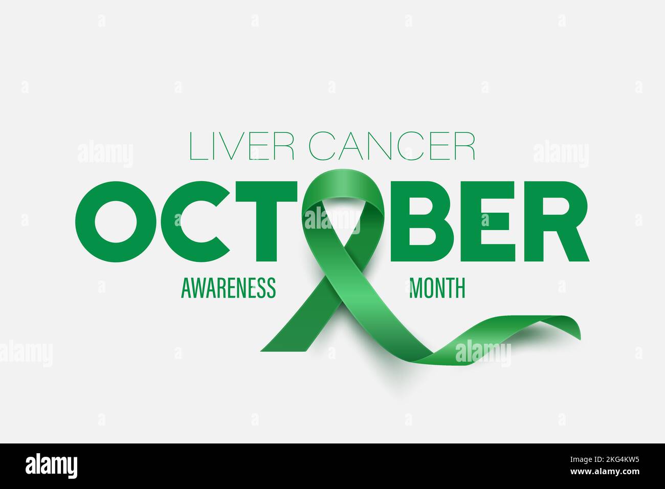 October. Liver Cancer Banner, Card, Placard with Vector 3d Realistic ...
