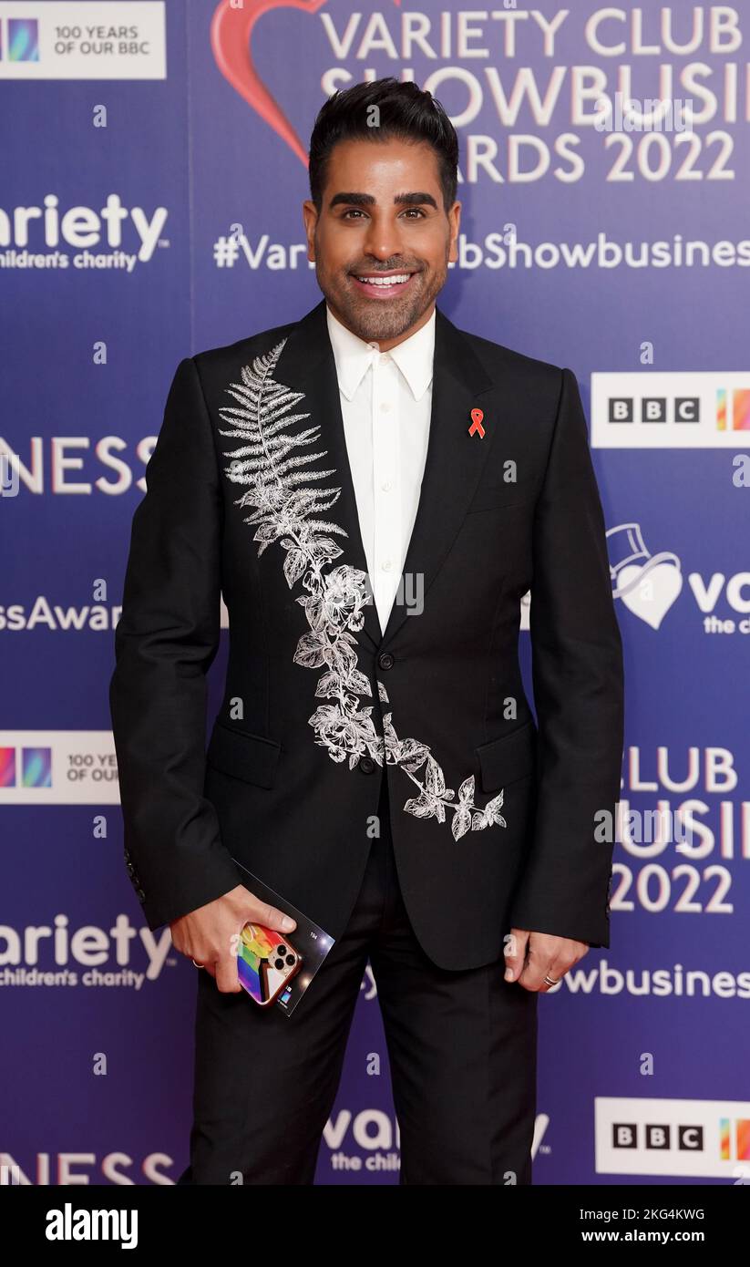 Dr Ranj Singh arrives at the Variety Club Showbusiness Awards at the ...