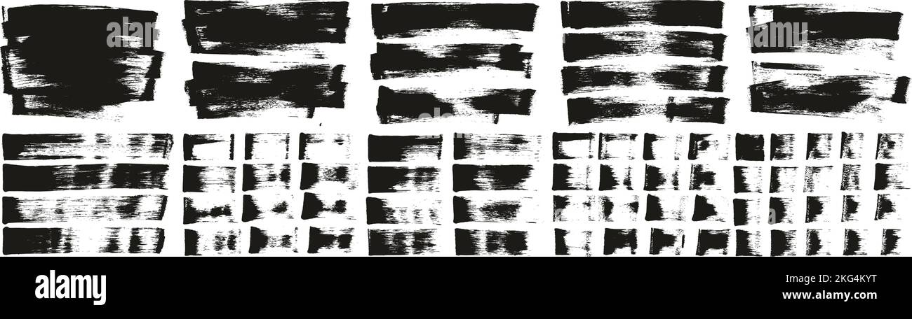 Flat Sponge Regular Artist Brush Long Background & Straight Lines Mix ...