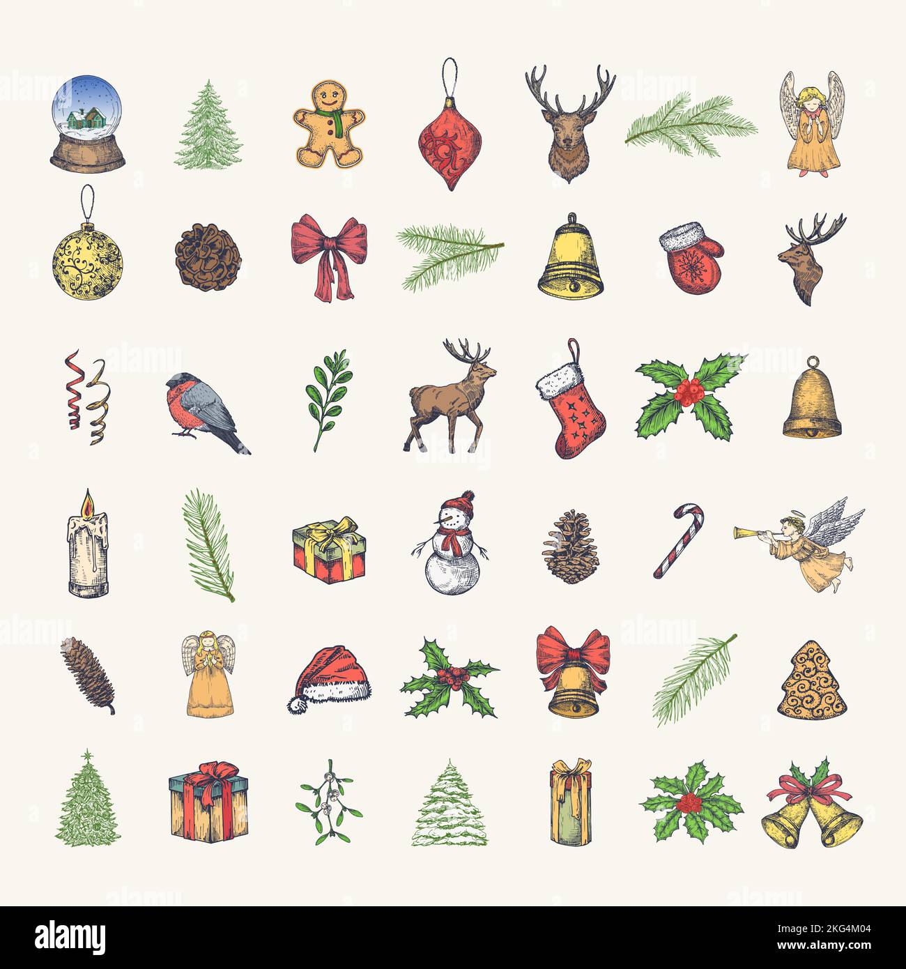 Christmas drawings by hand hi-res stock photography and images - Alamy