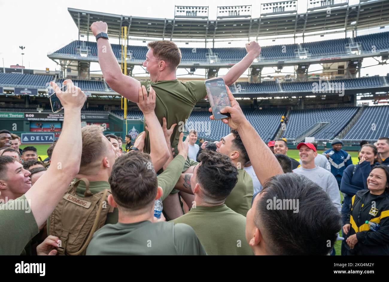 U.S. Marine Corps Lance Corporal Aidan Berne, Guard at Marine Barracks ...
