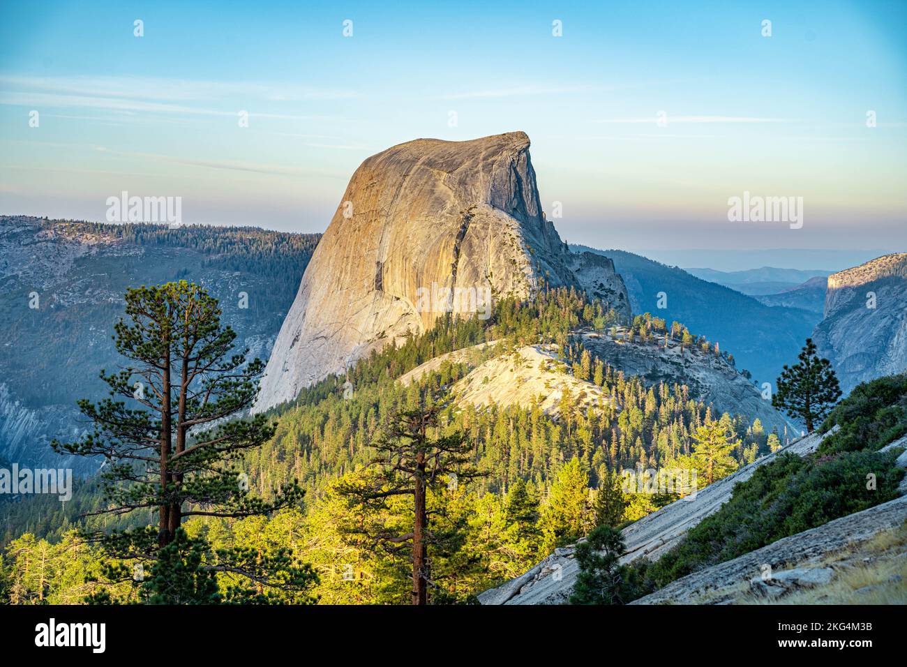 Half Dome from Clouds Rest trail in Yosemite National Park Stock Photo ...