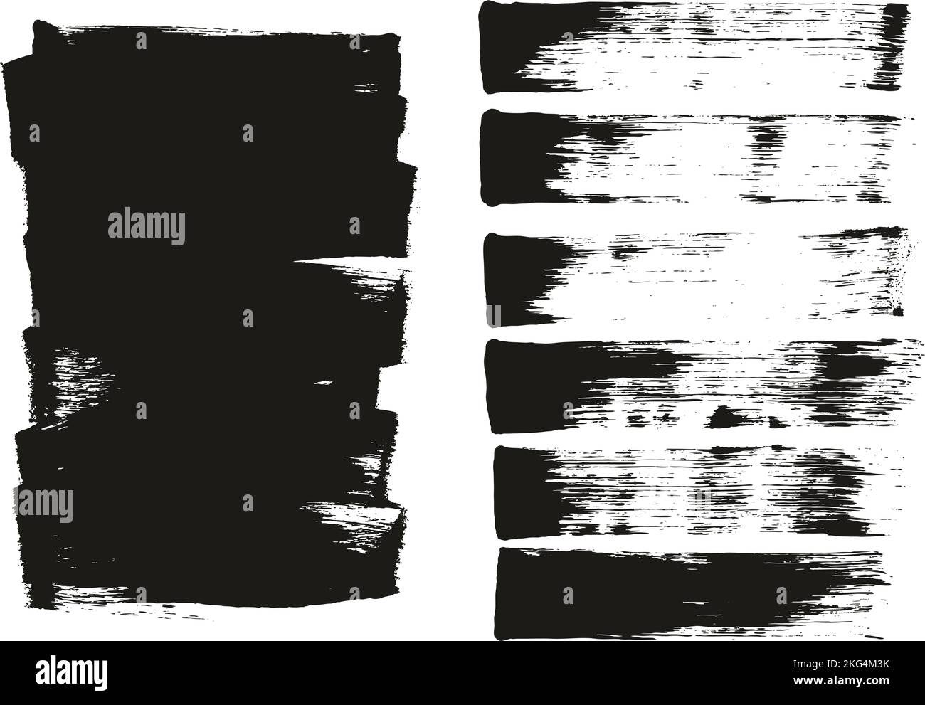 Flat Sponge Regular Artist Brush Long Background & Straight Lines Mix ...