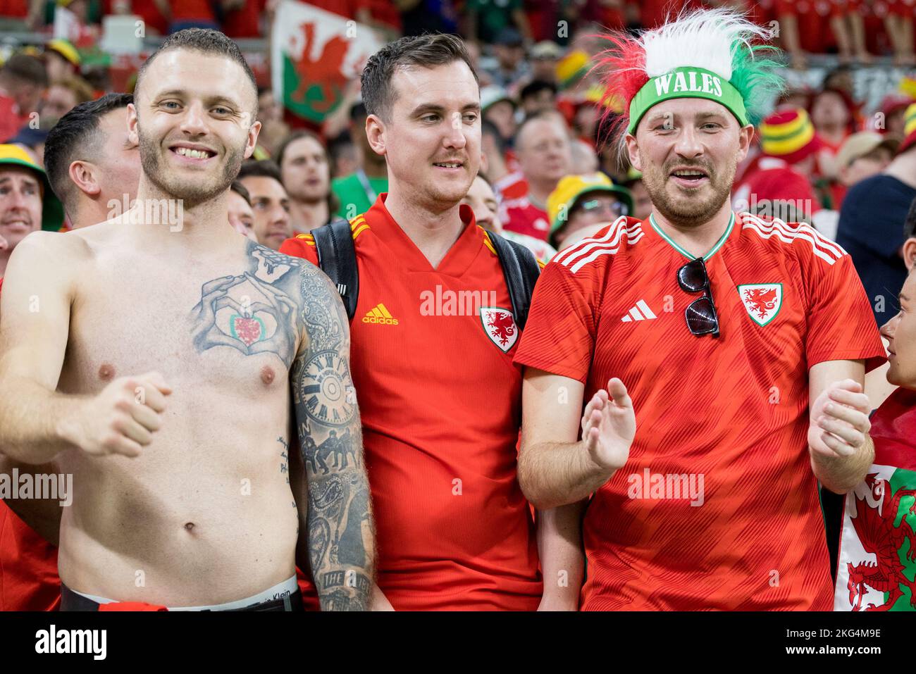 21.11.2022, Doha, pilka nozna, Mistrzostwa Swiata, USA - Walia N/z ...