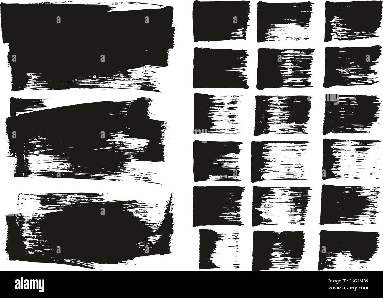 Flat Sponge Regular Artist Brush Long Background & Straight Lines Mix ...