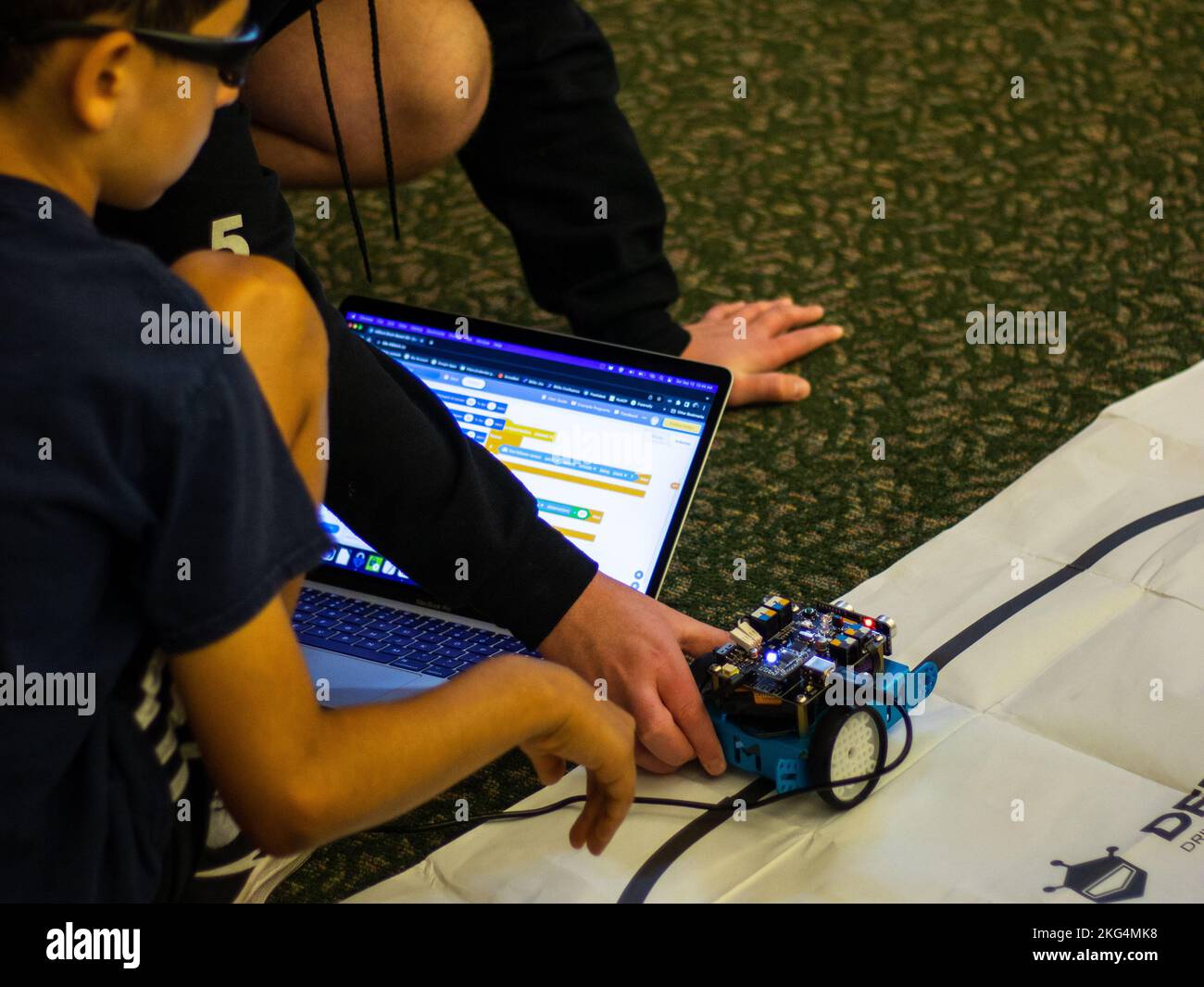 High school student working with confidence and inspiration Stock Photo ...