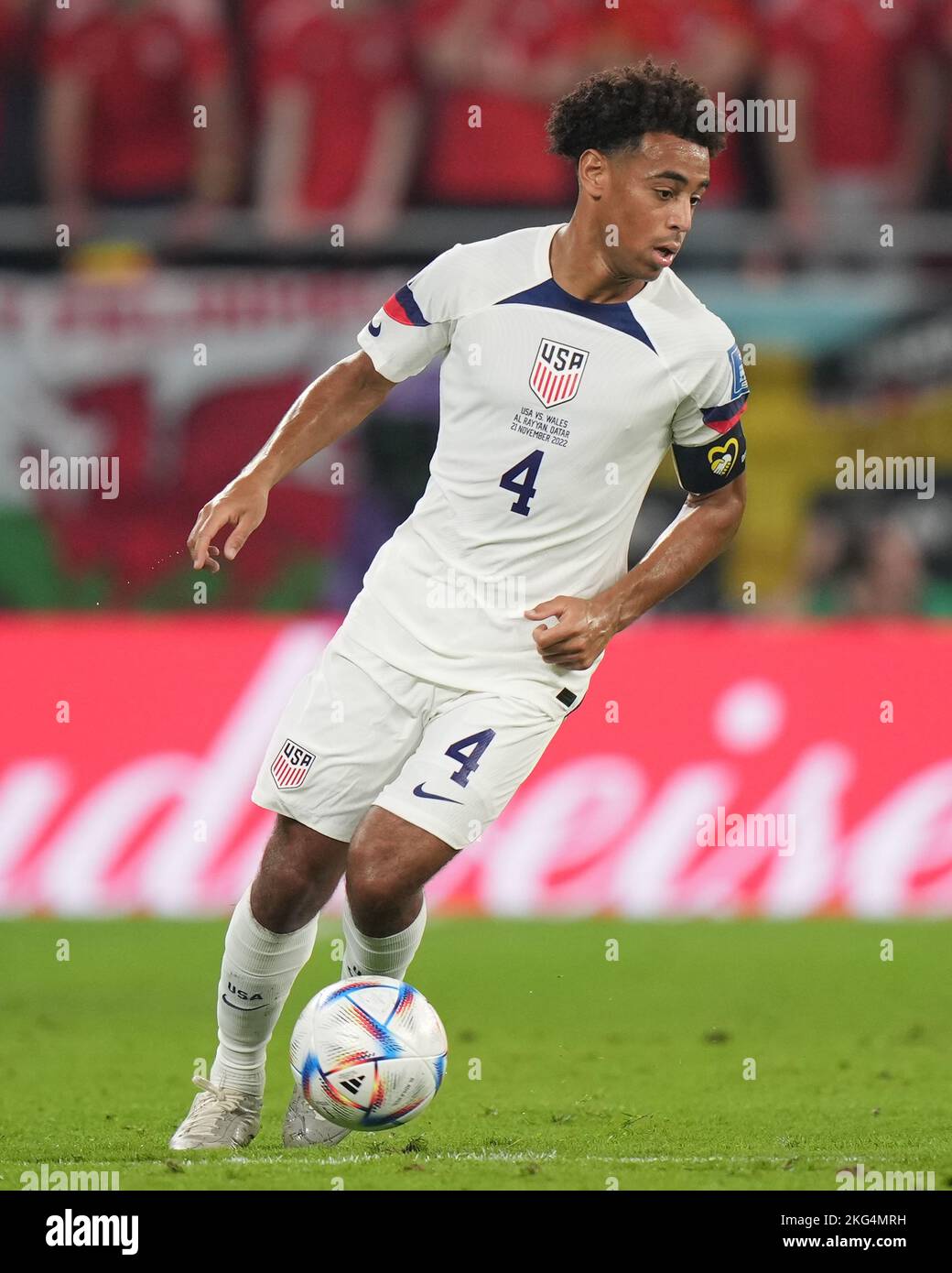 Tyler Adams of USA during the Qatar 2022 World Cup match, group B, date ...