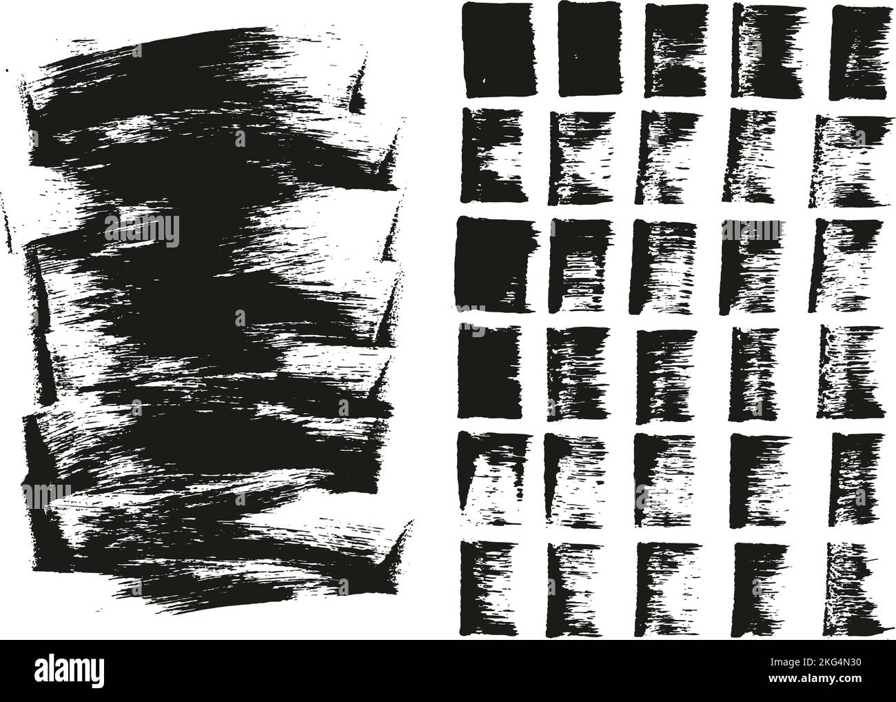 Flat Sponge Regular Artist Brush Long Background & Straight Lines Mix ...