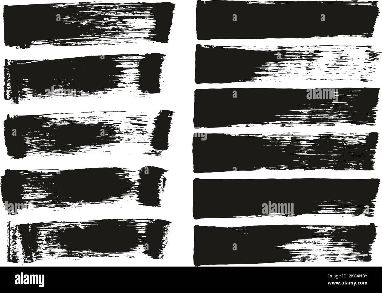 Flat Sponge Regular Artist Brush Long Background & Straight Lines Mix ...