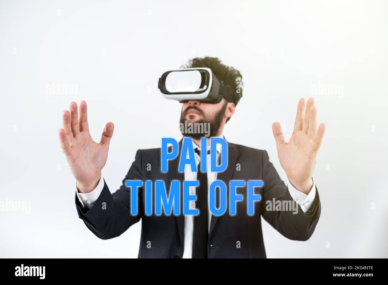 Sign displaying Paid Time Off. Word Written on Receiving payments for ...