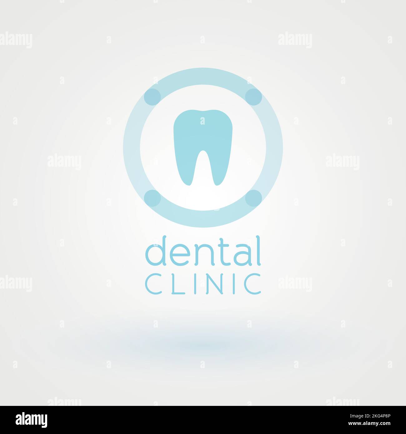 Dental clinic logo. Tooth molar icon. Vector illustration, flat design ...
