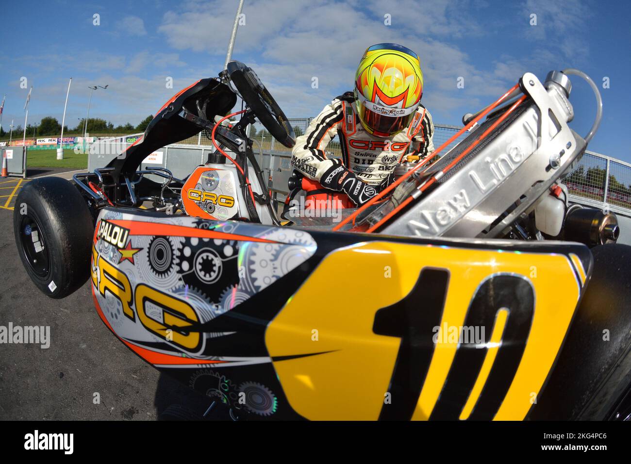 Spanish racing driver Alex Palou who drives for Chip Ganassi Racing in ...