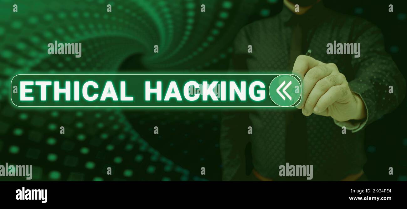 Sign displaying Ethical Hacking. Business approach act of locating ...