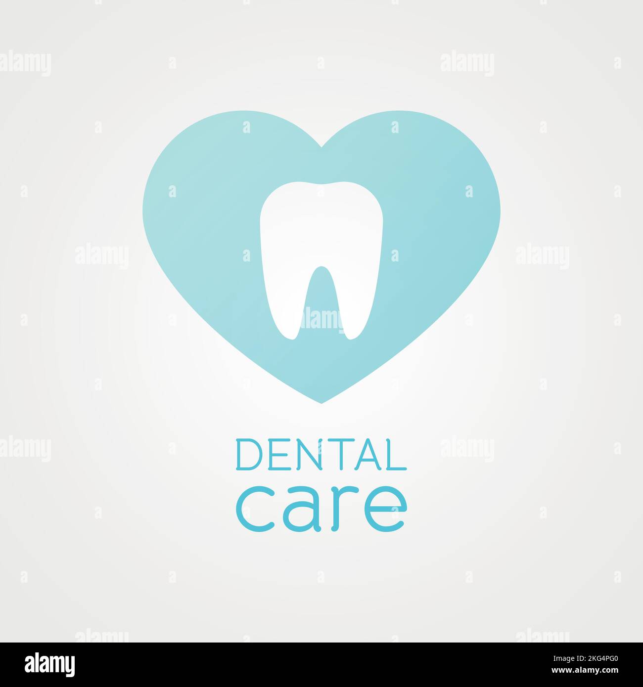 Dental care logo. Heart shape with molar. Vector illustration, flat ...