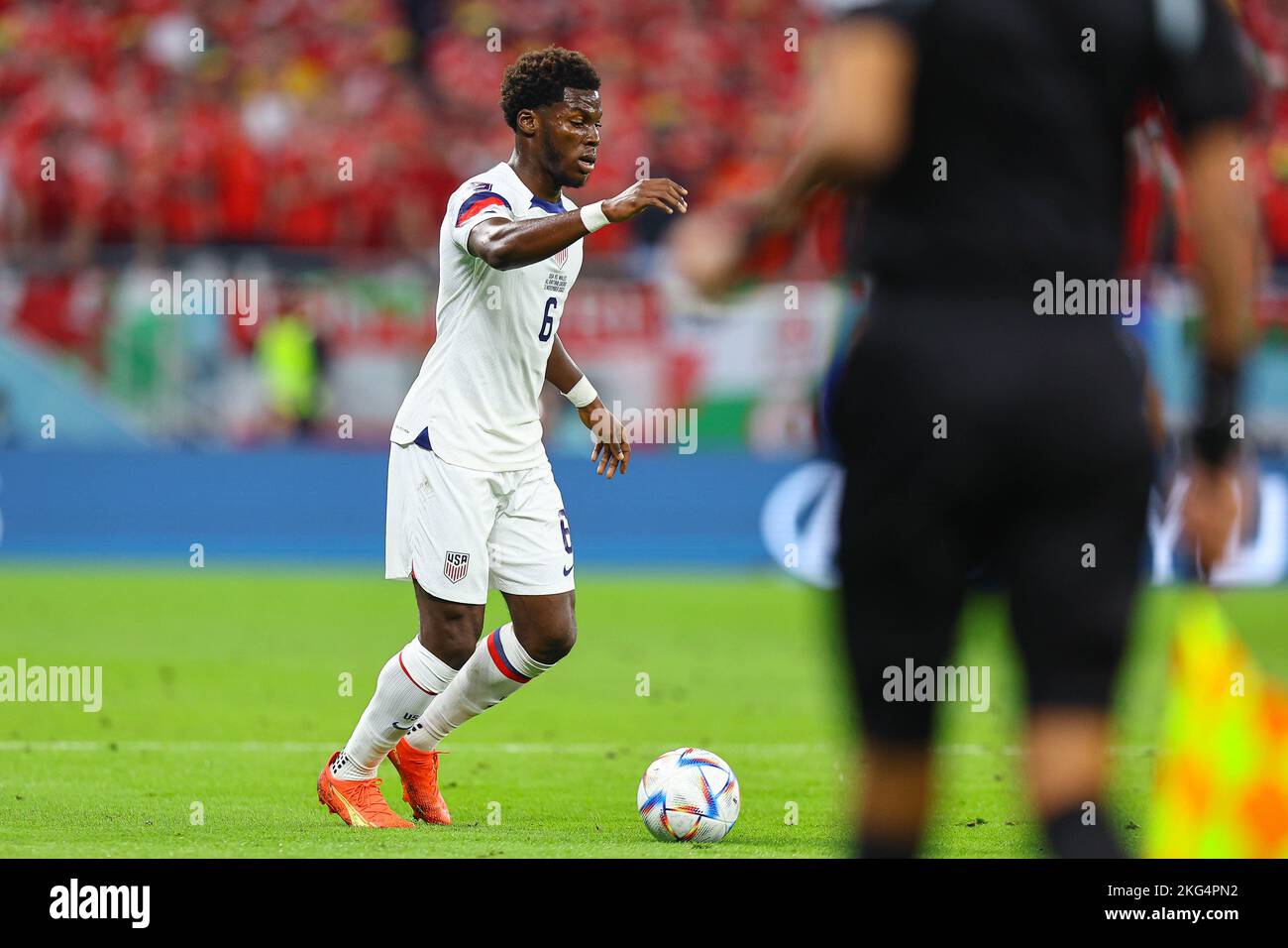 Yunus Musah during the FIFA World Cup Qatar 2022 Group B match between ...