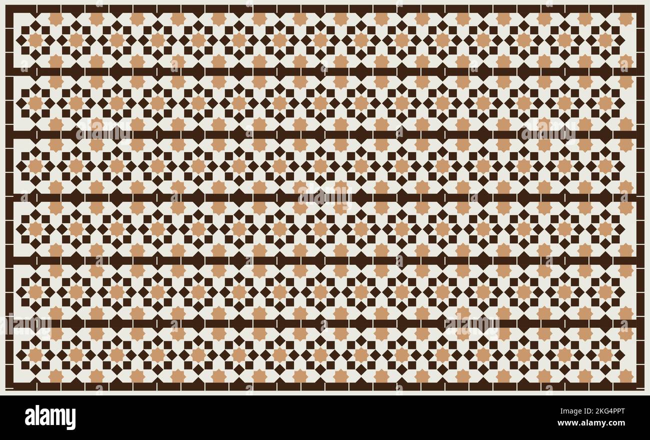 A vector illustration of Moroccan mosaic tiles Stock Vector Image & Art ...