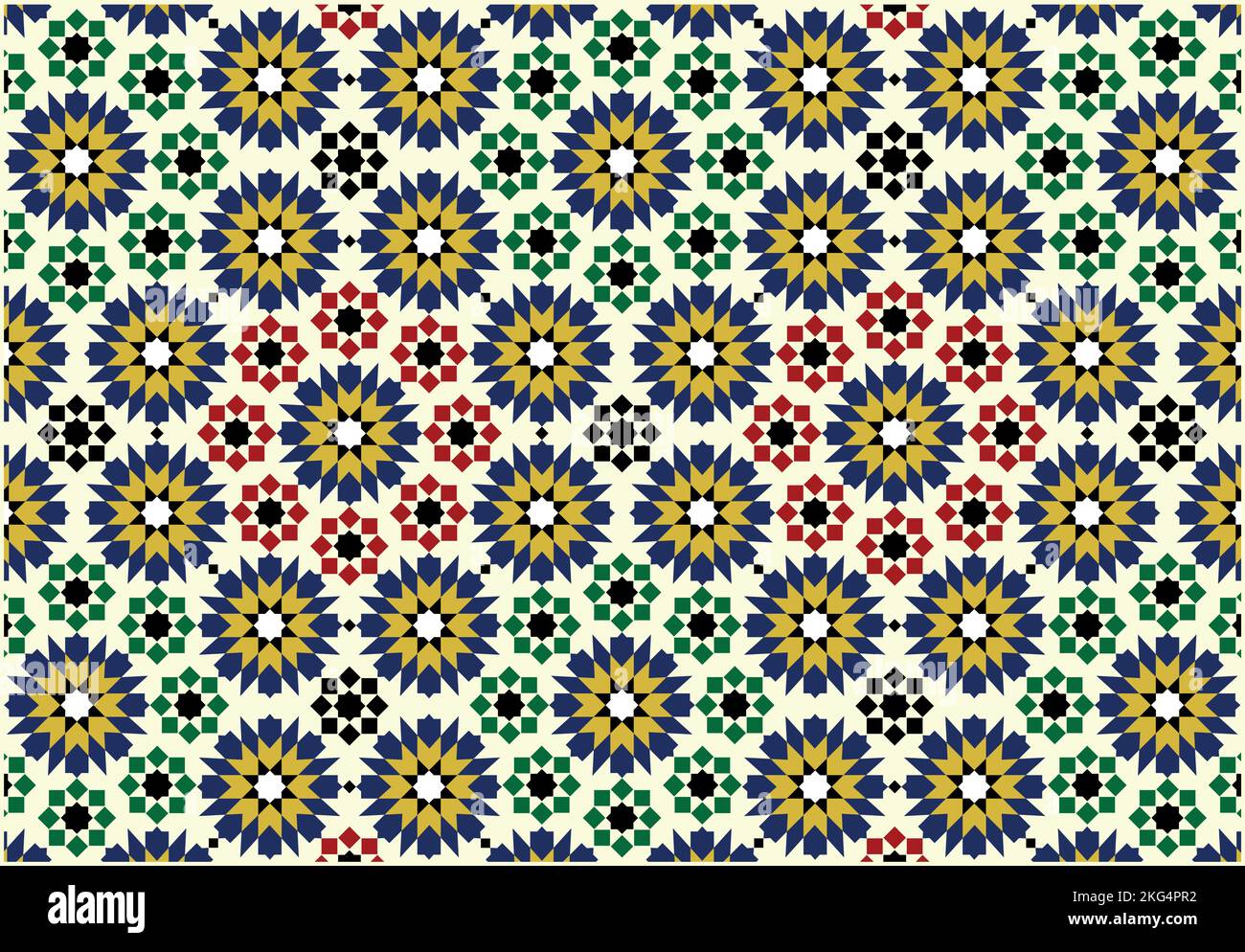 A vector illustration of Moroccan mosaic tiles Stock Vector Image & Art ...