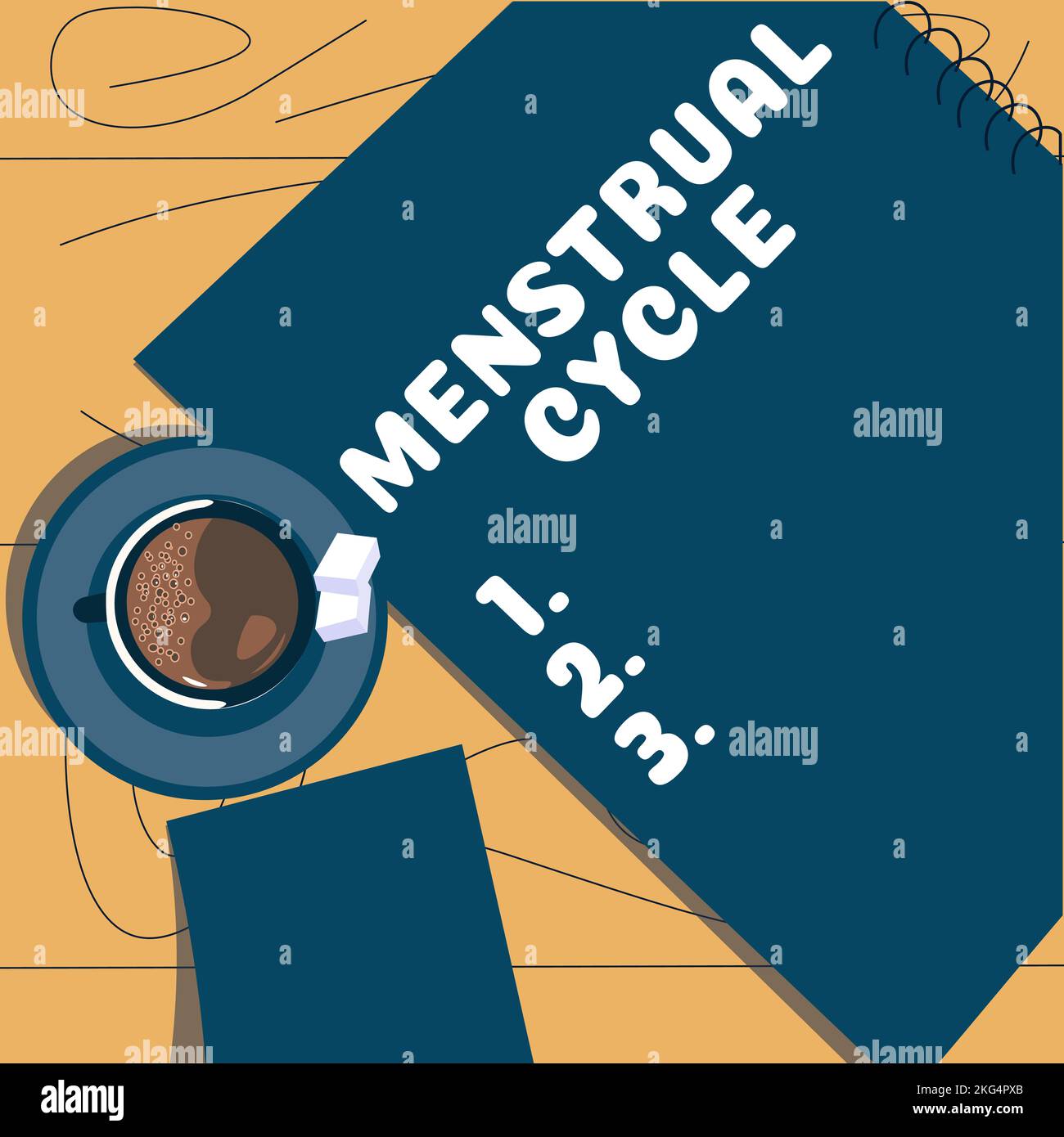 Sign displaying Menstrual Cycle. Concept meaning monthly cycle of ...