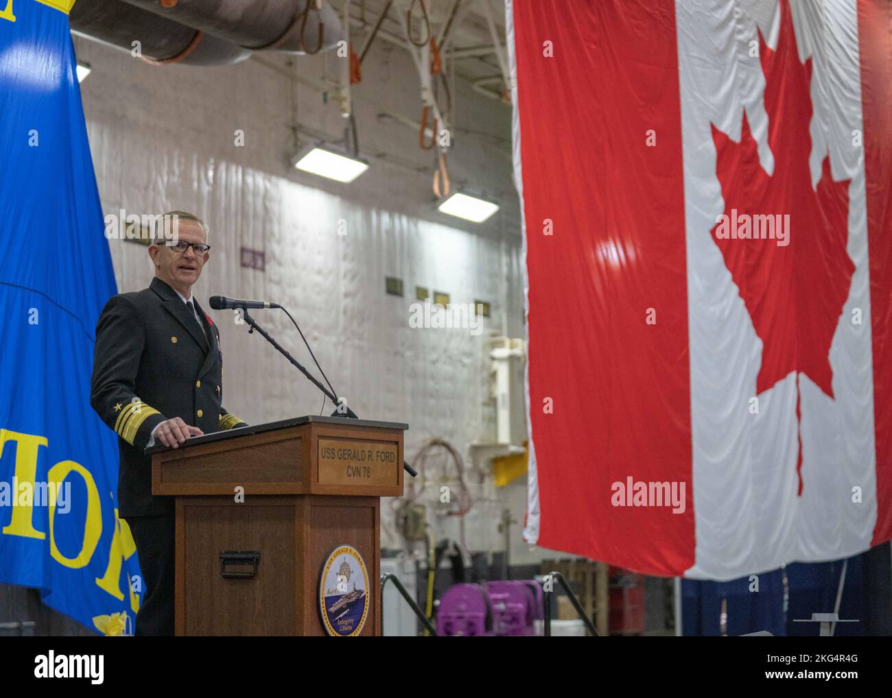 HALIFAX, Nova Scotia (Oct. 29, 2022) Vice Adm. Daniel Dwyer, commander ...