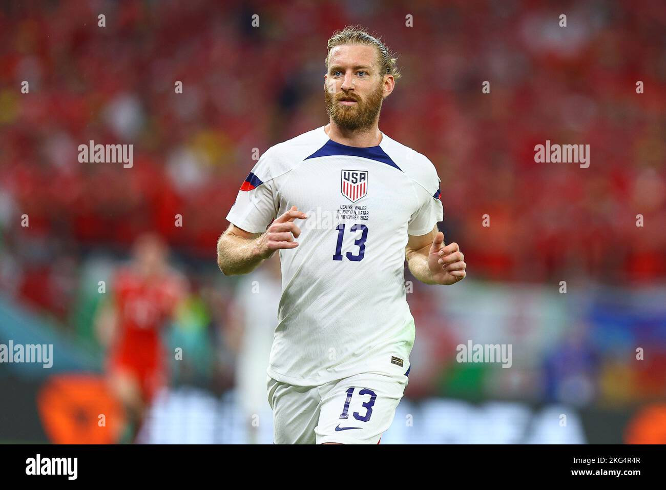 Tim Ream during the FIFA World Cup Qatar 2022 Group B match between USA ...