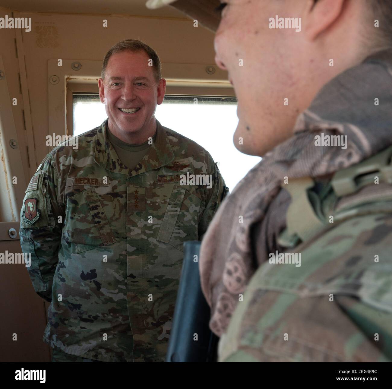 AIR BASE 201, Niger - U.S. Air Force Gen. James Hecker, U.S. Air Forces ...