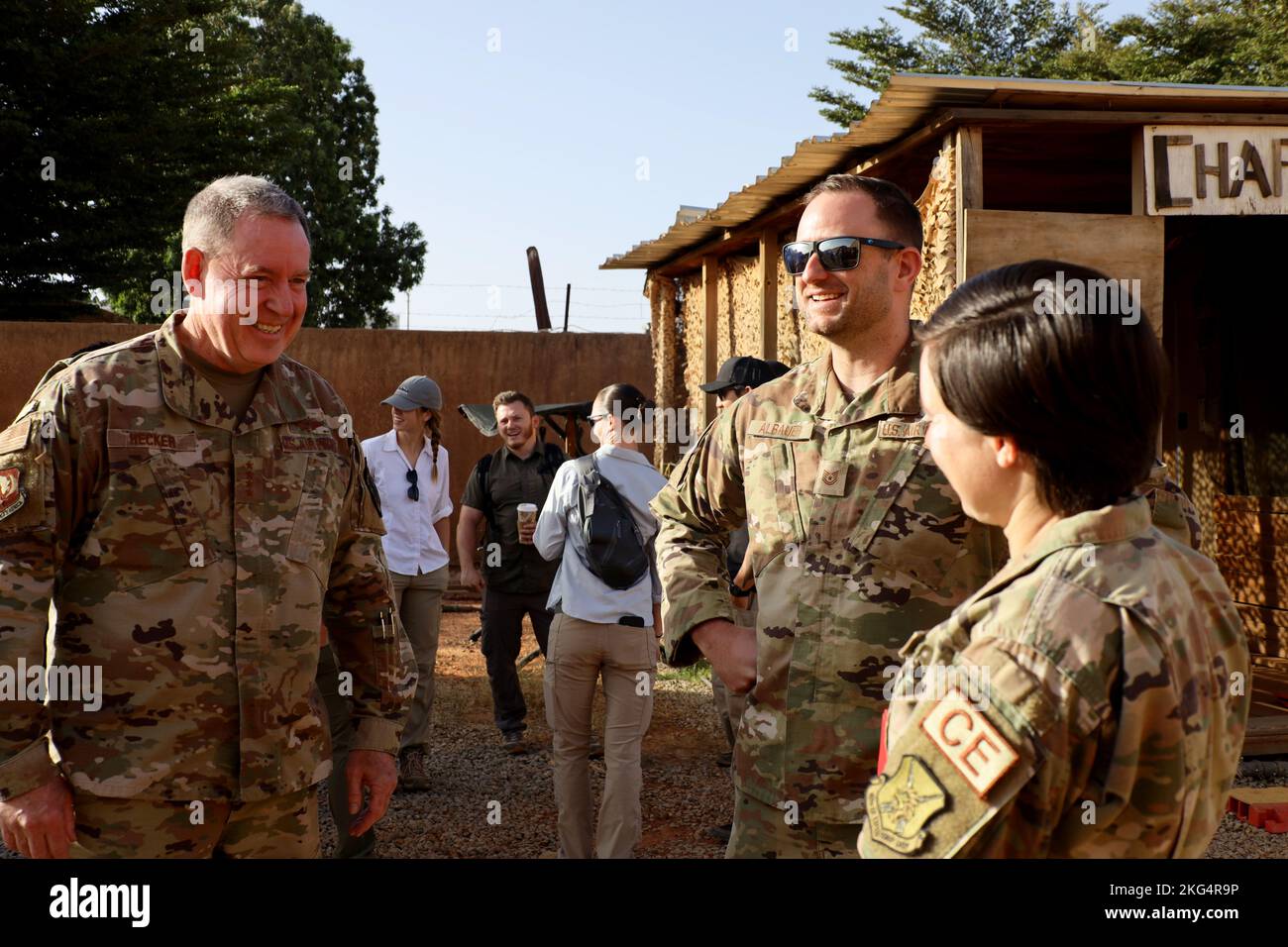 AIR BASE 101, Niger - U.S. Air Force Gen. James Hecker, U.S. Air Forces ...