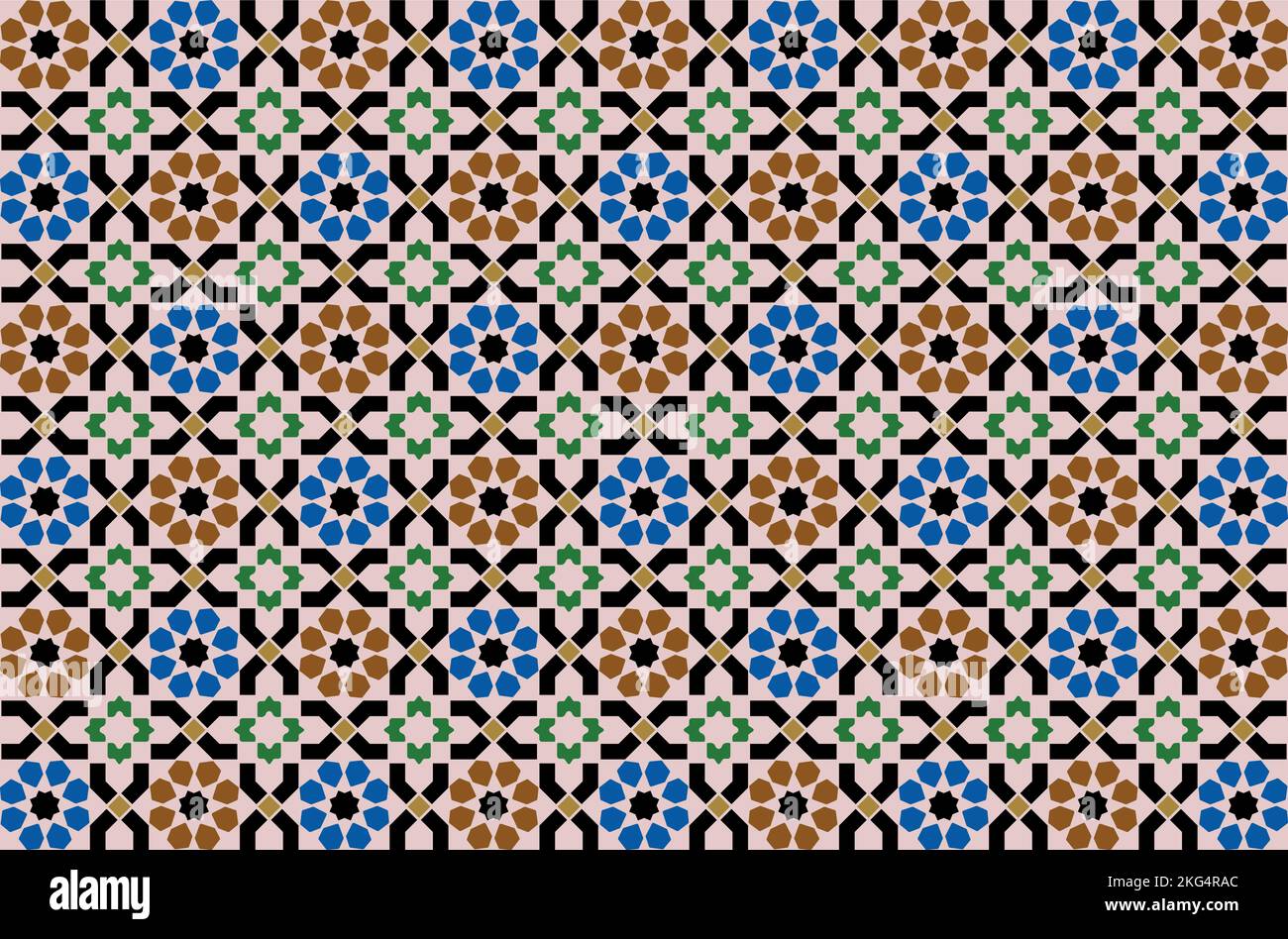 A vector illustration of Moroccan mosaic tiles Stock Vector Image & Art ...