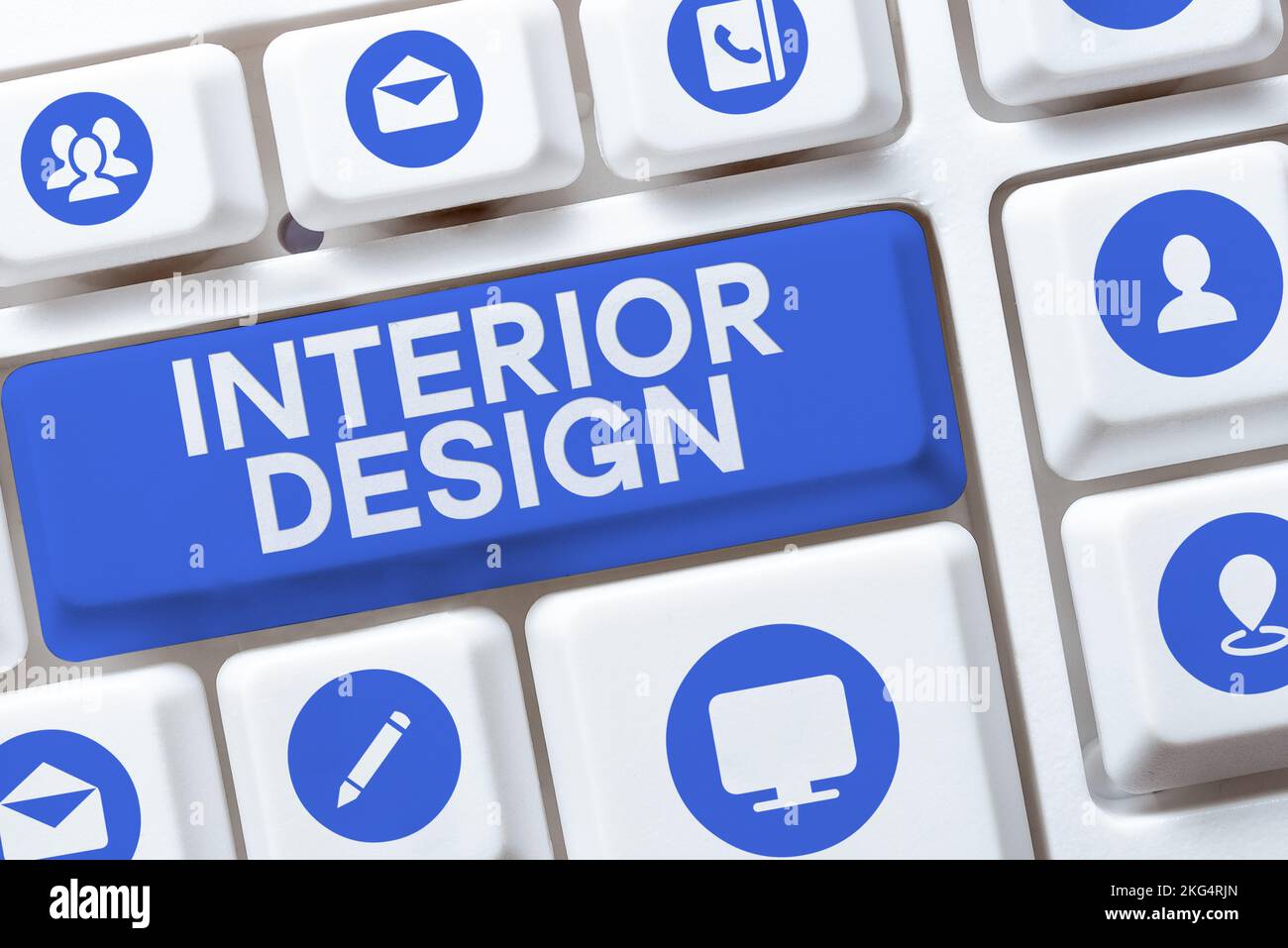 Handwriting text Interior Design. Word Written on the art of designing ...