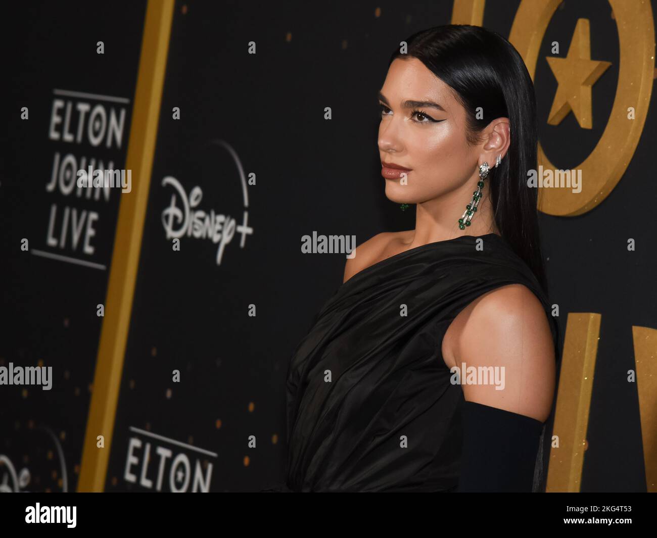 20 November 2022 - Los Angeles, California - Dua Lipa. Disney+ ''Elton ...