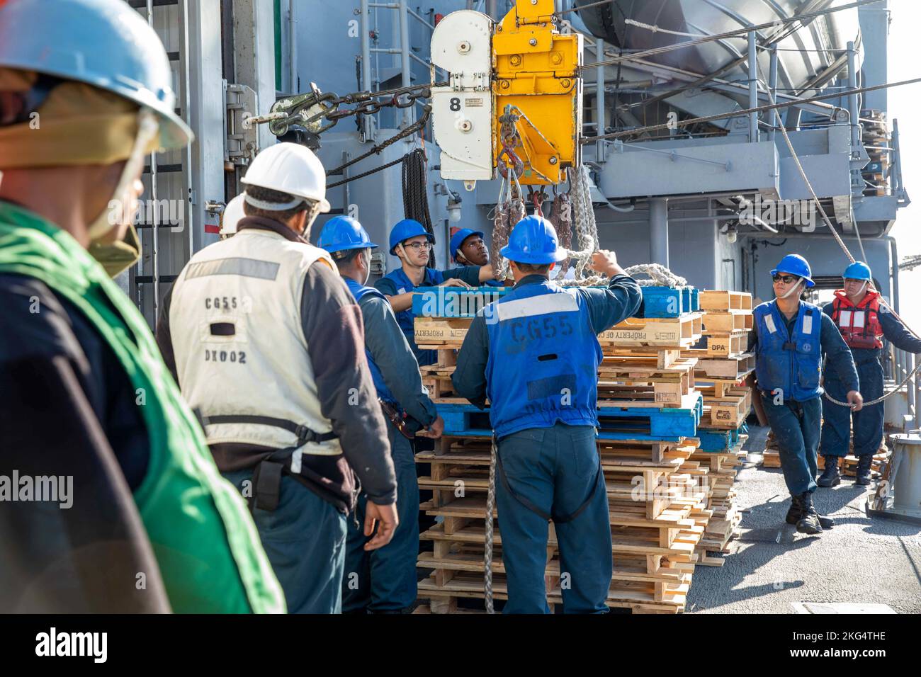 221029-N-TC847-1058 ADRIATIC SEA (Oct. 27, 2022) Sailors assigned to ...