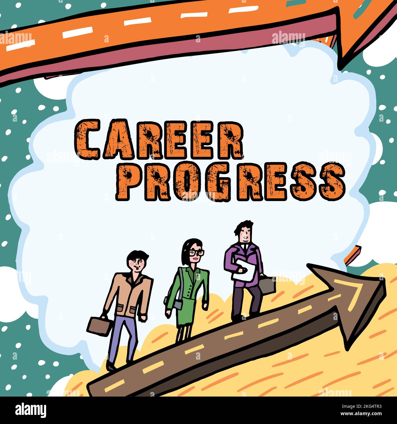 Hand writing sign Career Progress. Business showcase positions an ...