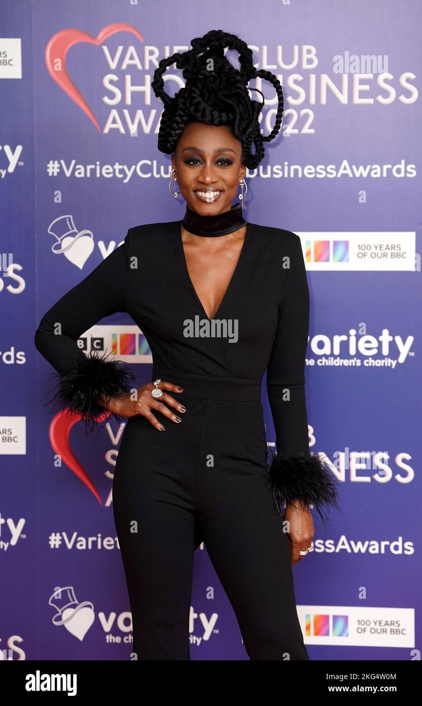 Beverley Knight arrives at the Variety Club Showbusiness Awards at the ...