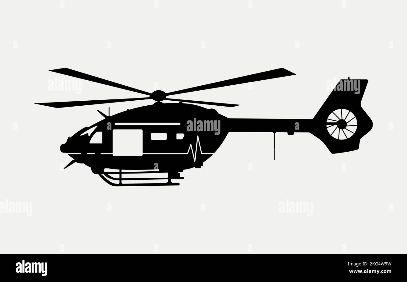 A simple helicopter icon isolated on a white background Stock Vector ...