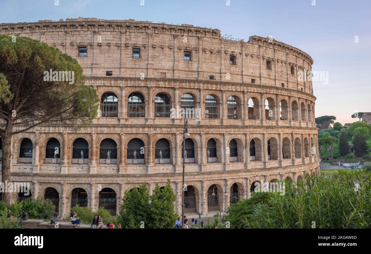 The largest amphitheater in the Roman Empire Colosseum in Rome, Italy ...