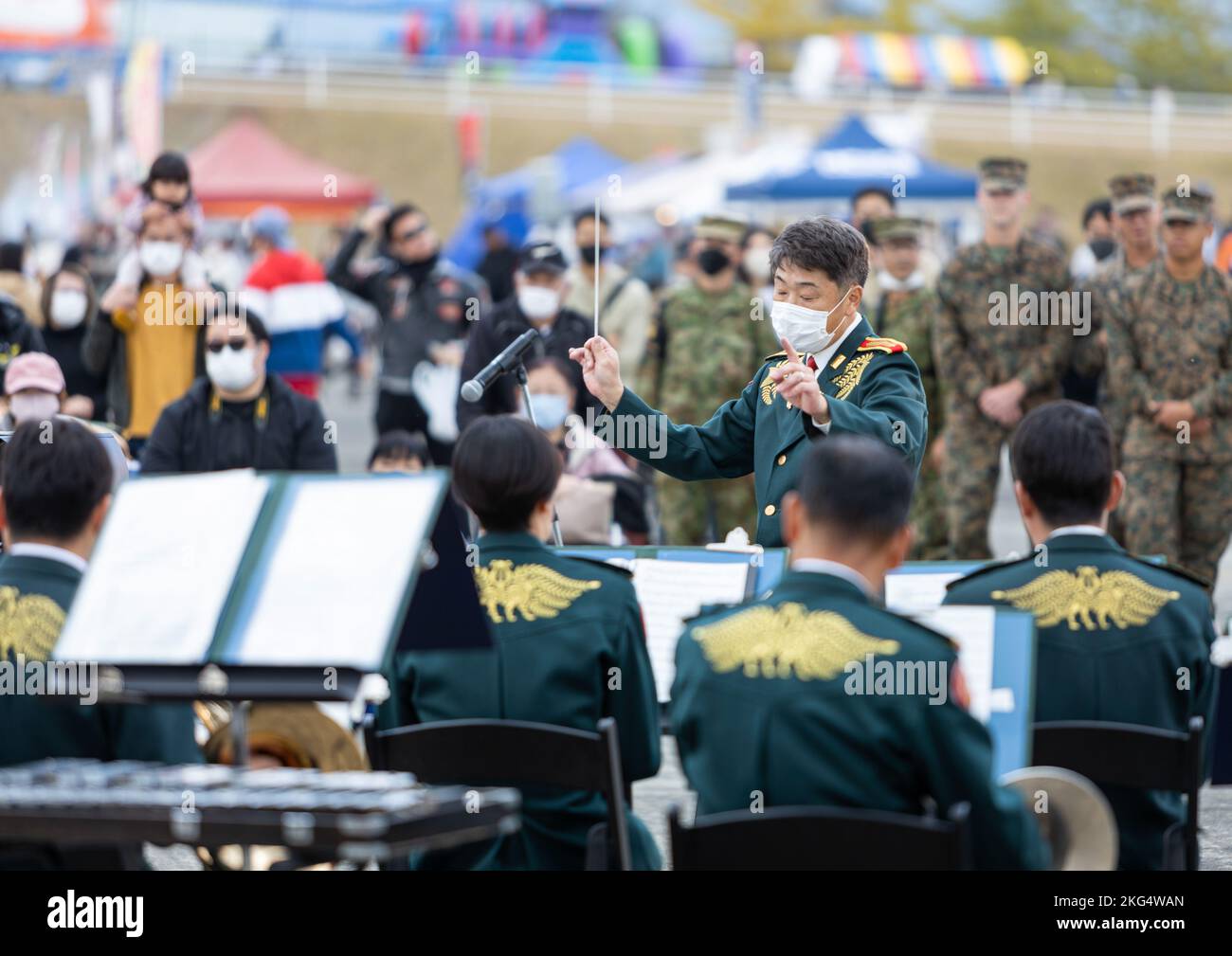 The Japan Ground Self-Defense Force Fuji School Band perform for ...